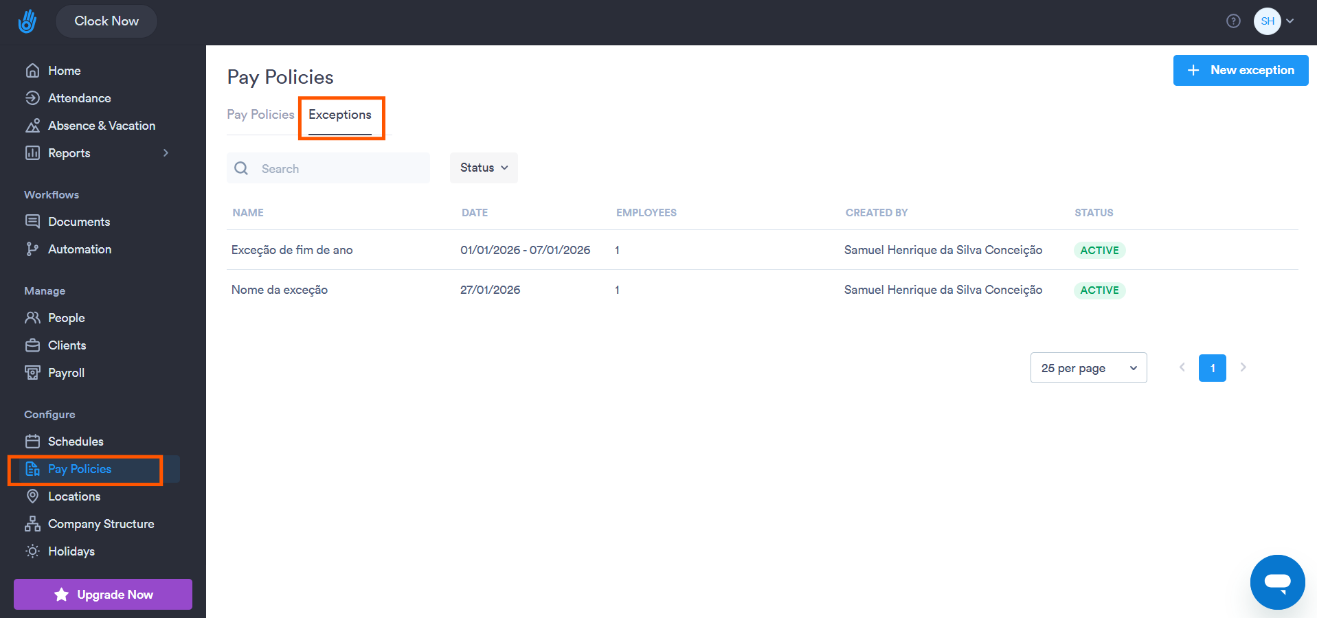 How to create an extra hours payment exception? – Day.io