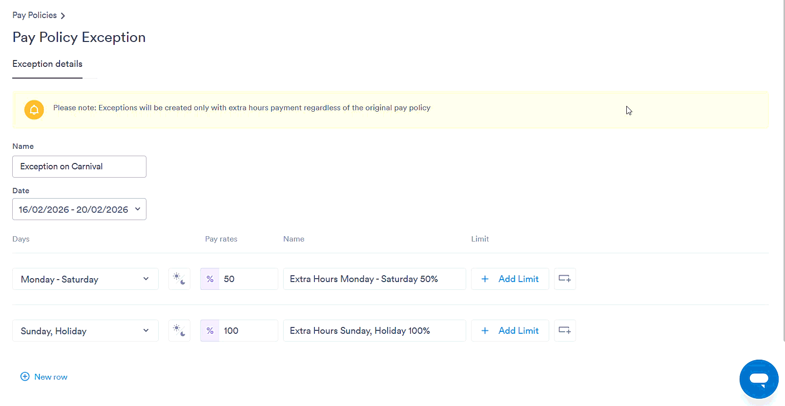 How to create an extra hours payment exception? – Day.io